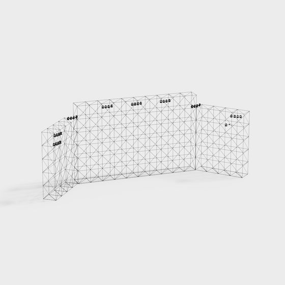 Industrial Wind Partition 3D model