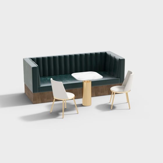 Modern Low-Poly Sofa Set 3D model