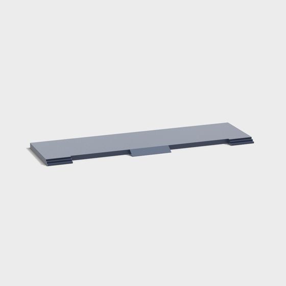 Contemporary Gray Shopping Mall Stage 3D Model – Retail Free