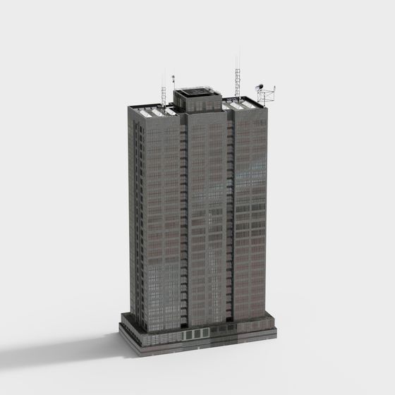 Urban Skyscraper 3D Model for Creative Projects