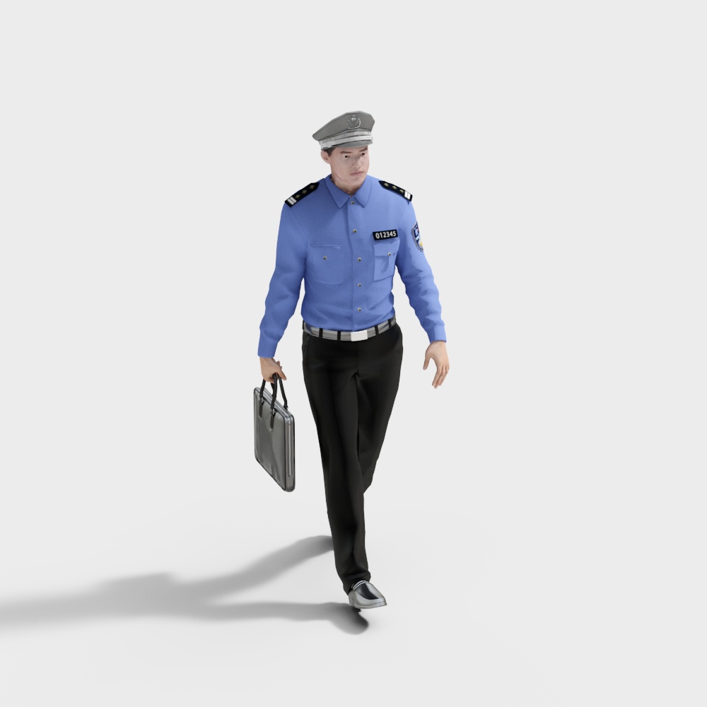 Realistic 3D Cop Model – Authentic Police Character