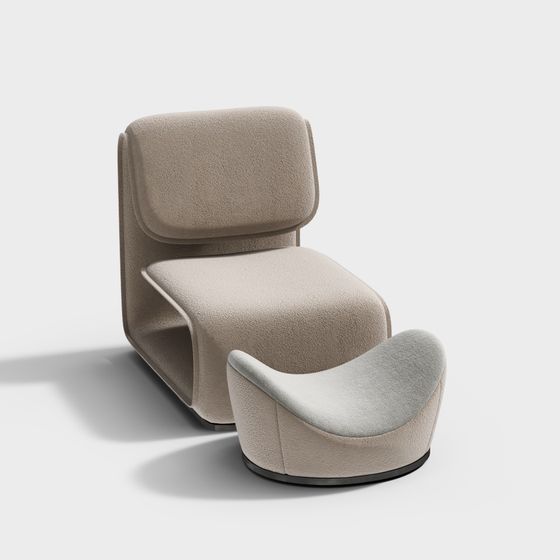 Streamlined Sofa 3D model