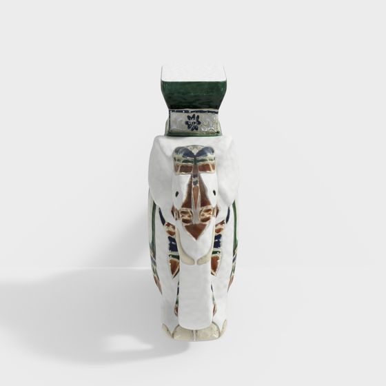 Hieroglyph Guardian 3D Model – Egyptian Elephant Statue