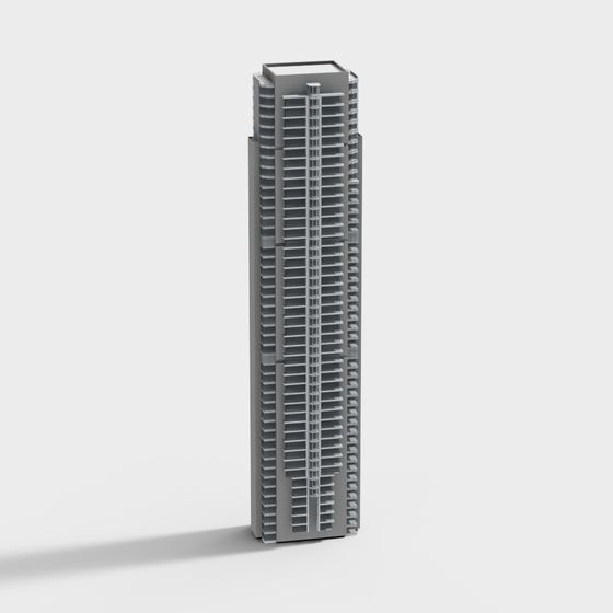 Modern Skyscraper 3D model for Future Urban Aesthetics