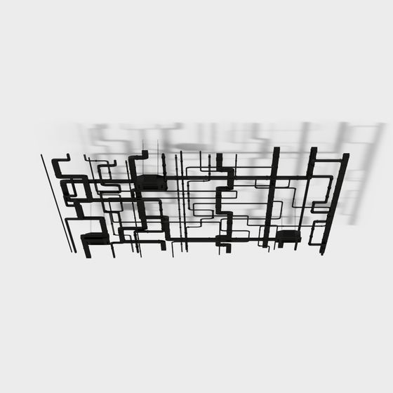 Industrial Pipeline 3D model - Low Polygon, High Detail
