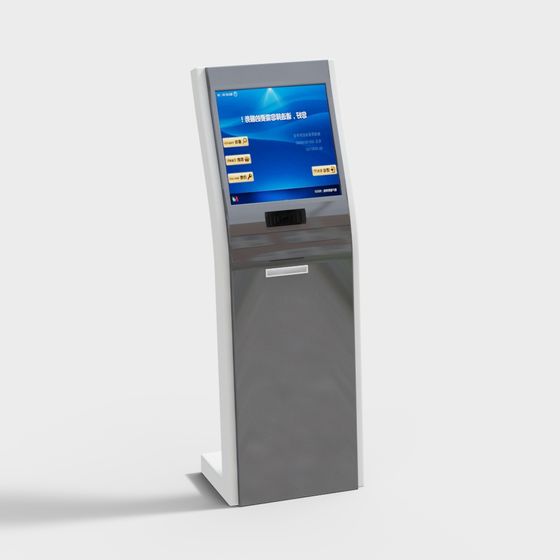 Sleek Self-Service Terminal 3D model