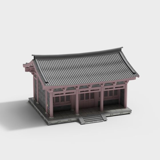 Traditional East Asian Architecture 3D model