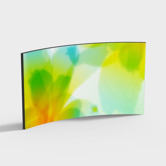 Stage Background Screen 3D Model – Yellow Free