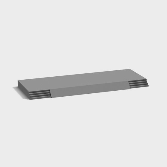 Minimalist Concrete Platform 3D model