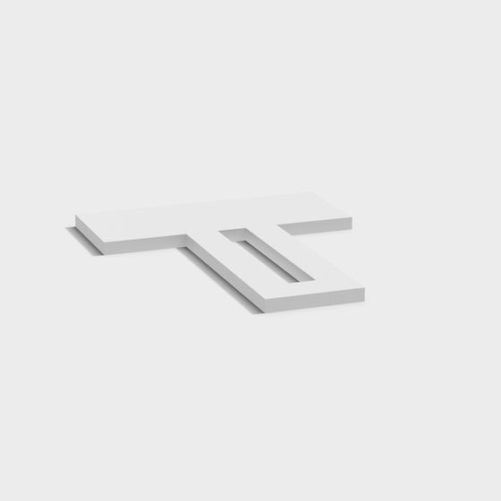 Gray T-Shaped Stage 3D Model – Event Performances Free
