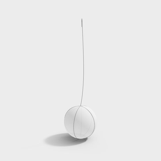Hanging Light Low-Poly 3D Model – Modern Reflective Design