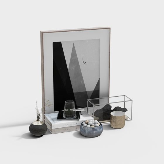 Minimalist 3D Model for Interior Design and Game Development