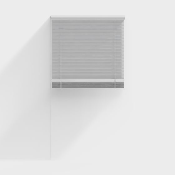 Elegant Low-Poly Shutter 3D Model – Gray Textured Design