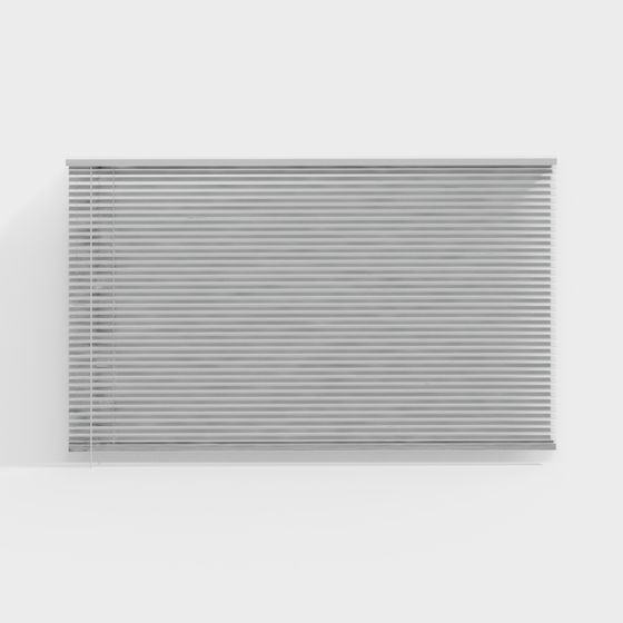 Elegant Louvered Window Shutter 3D model