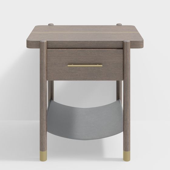Urban Corner Side Table 3D model for Modern Spaces