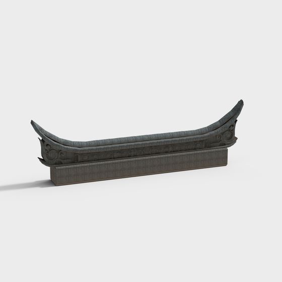 Ancient Elegance Curved Eaves 3D model