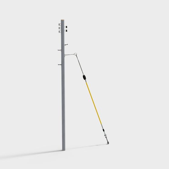 Versatile Gym Equipment Rack 3D model