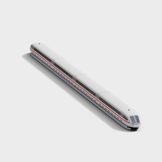 Modern High-Speed Train 3D model