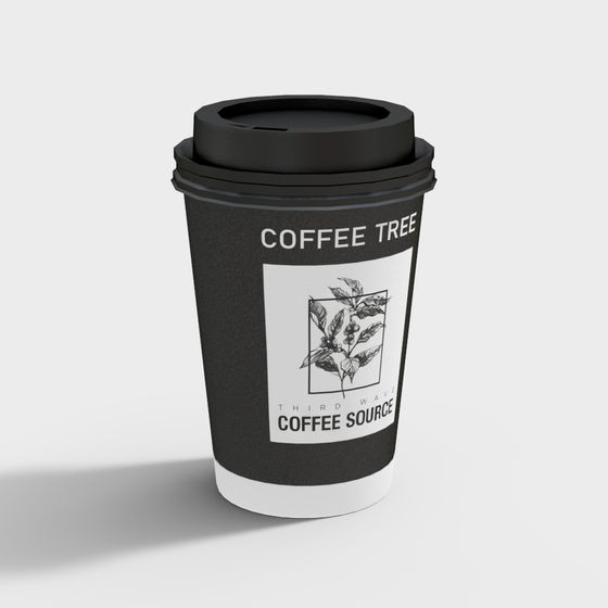 Stylish Coffee Cup 3D model for Creative Projects