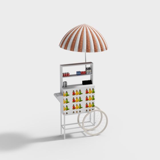 Charming Lemonade Stand 3D model