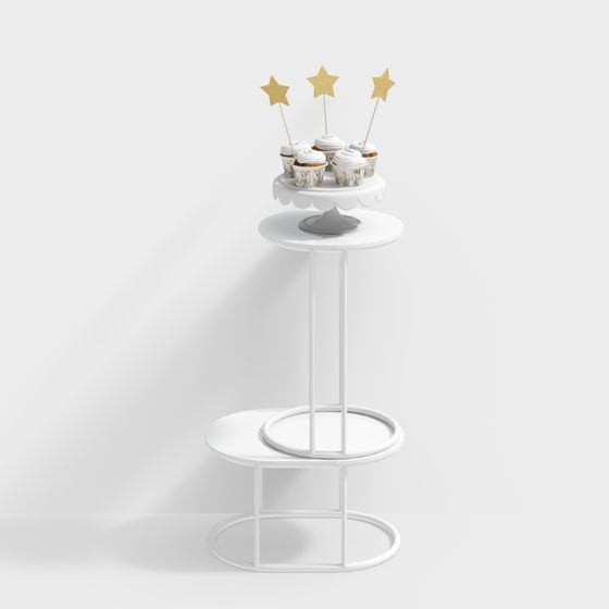 Elegant Dessert Display Stand 3D model