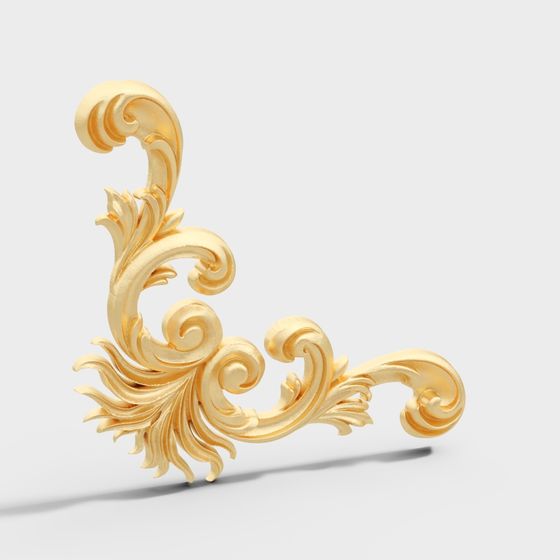 Royal Scroll 3D model with Elegance and Detail