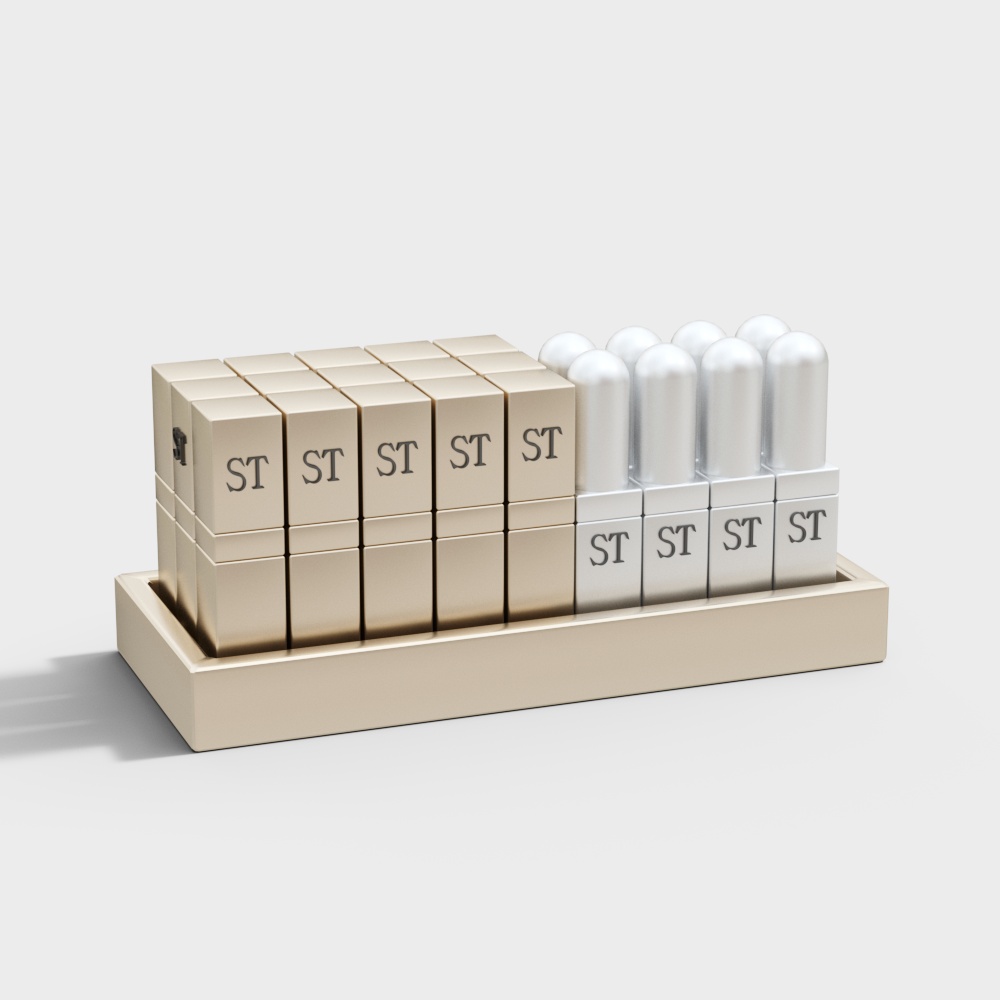 Cosmetic 3D Model Stylish for Beauty Displays