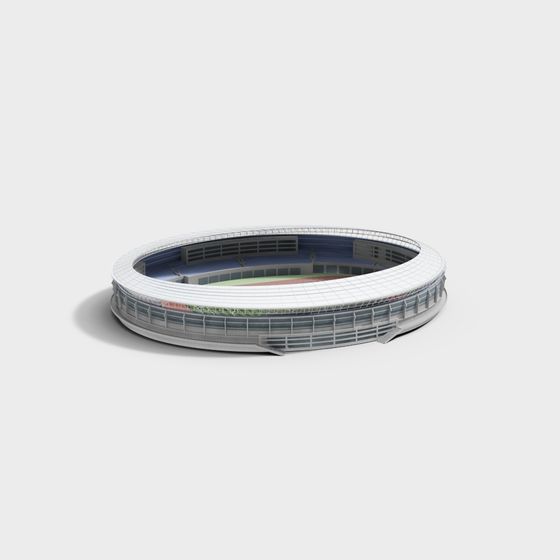 Futuristic Sports Stadium 3D model for Creative Projects