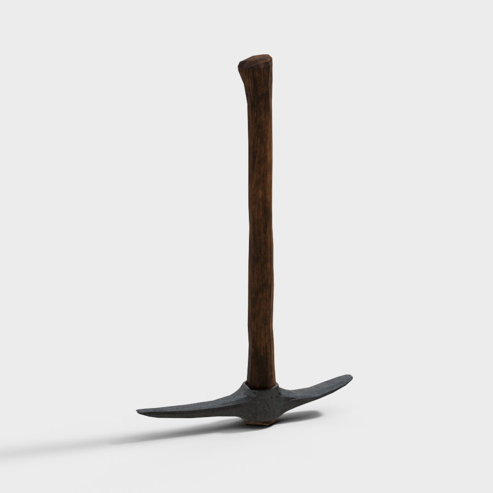 3D Pickaxe and Hatchet Model—Detailed Accessories for Scenes