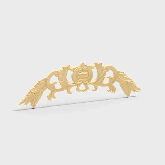 Golden Winged 3D Model Inspired by Classic Art