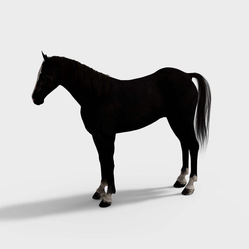 Realistic 3D Horse Model – Lifelike Anatomy & Style