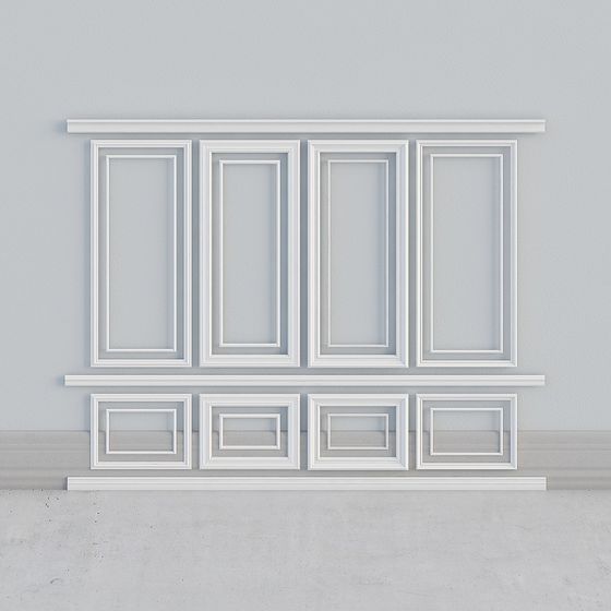 Classic Relief Wall Panel 3D model