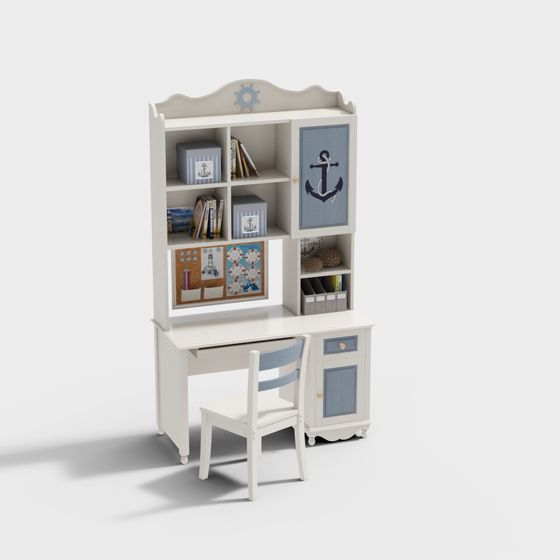 Nautical Desk 3D model for Creative Projects