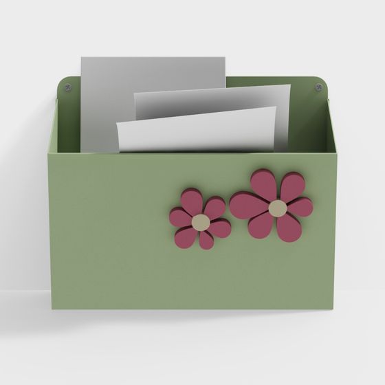 Low Poly Nature-Inspired 3D Model Folder