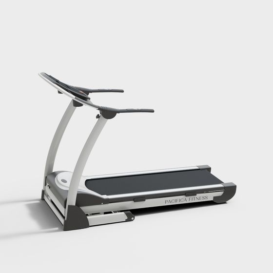 Artistic Low-Poly Treadmill 3D model