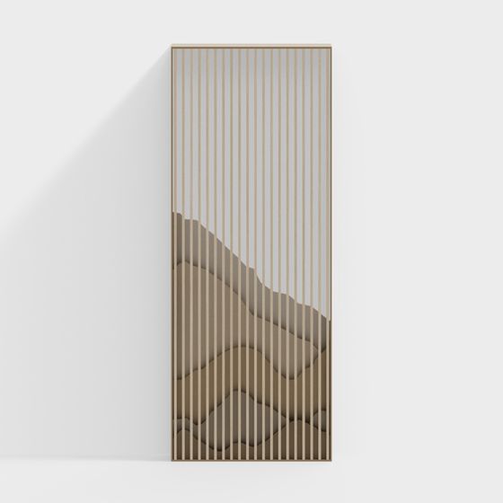 Wavy Screen 3D model for Modern Design