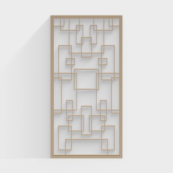 Abstract Geometric Room Divider 3D model