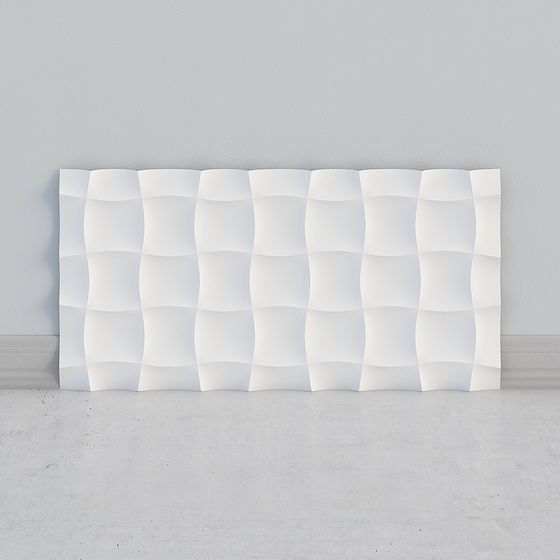 Wavy Art Partition 3D model