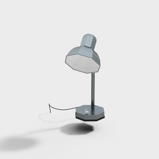 Geometric Low-Poly Table Lamp 3D model