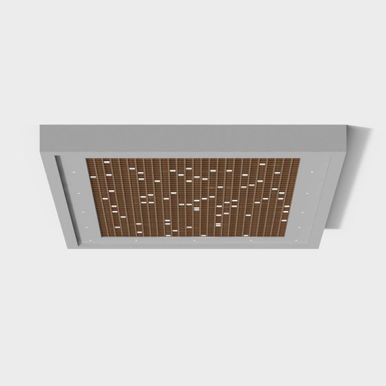 Stylish Ceiling Vent 3D Model – Wood & Metal Design