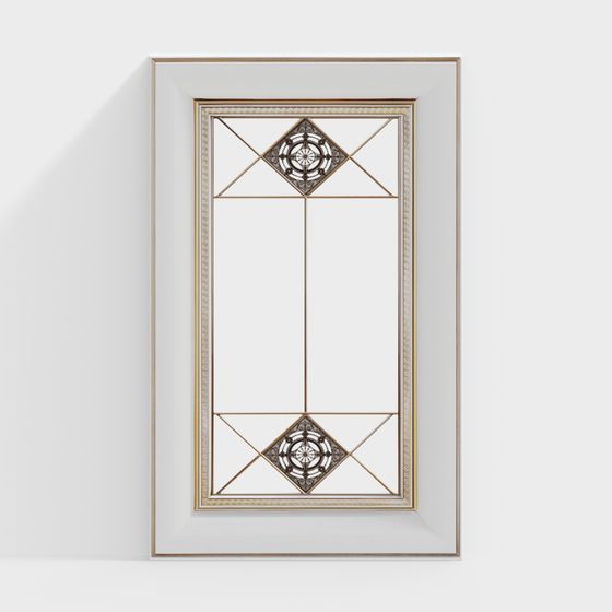 Retro Pane 3D model for Modern Art Spaces