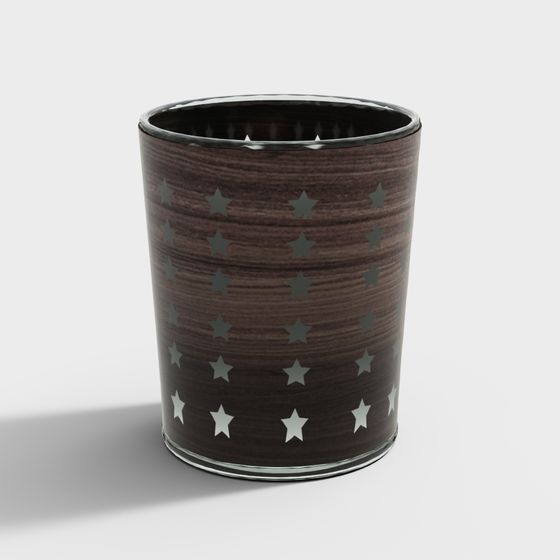 Low Poly Glass Cup 3D model