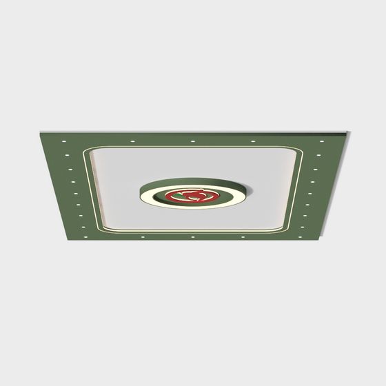 Unique Low-Poly Ceiling Light 3D model