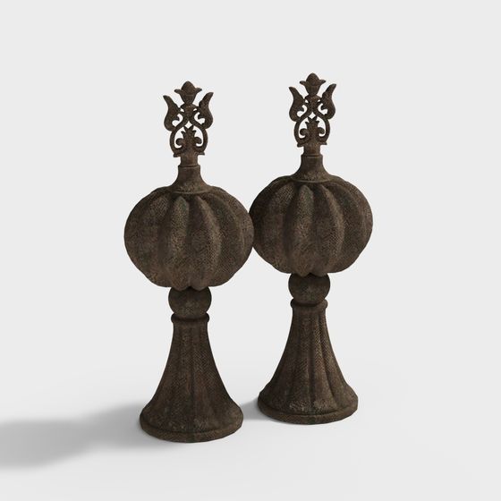 Medieval Castle Spire 3D Model – Detailed Low-Poly Design