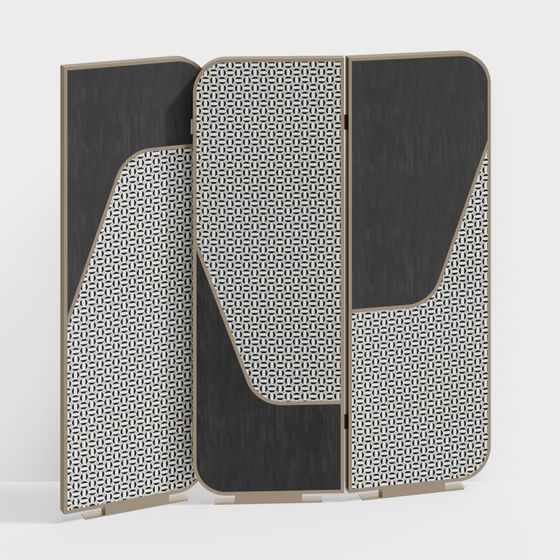 Shadow Screen 3D model for Modern Interiors