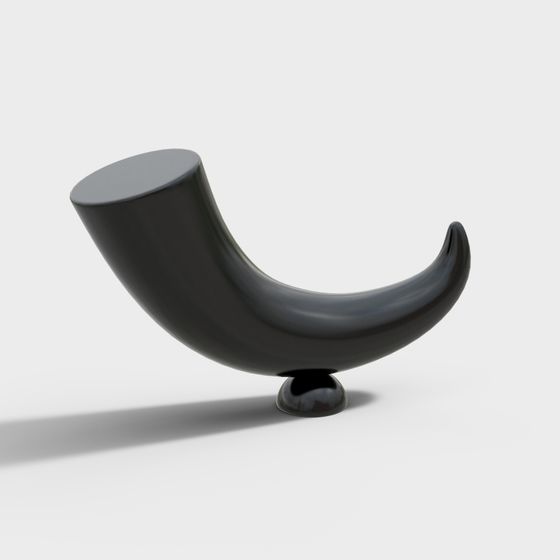Elegant Streamlined Chair 3D model for Modern Design