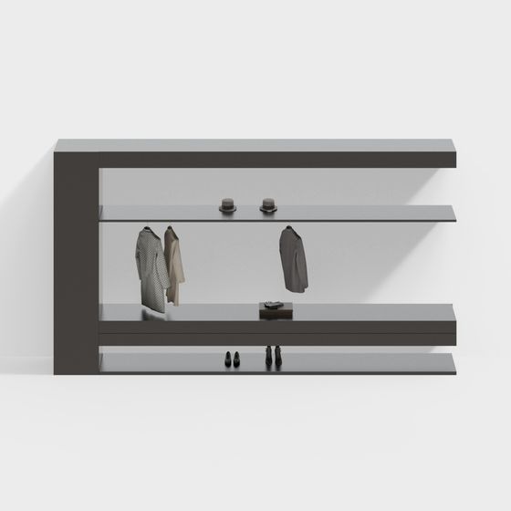 Elegant Low-Poly Showcase 3D Model