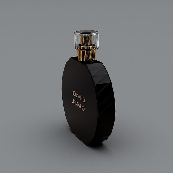 Elegant Low-Poly Perfume Bottle 3D model