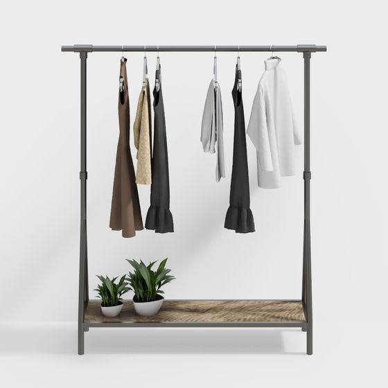 Chic Hanger 3D model for Modern Spaces