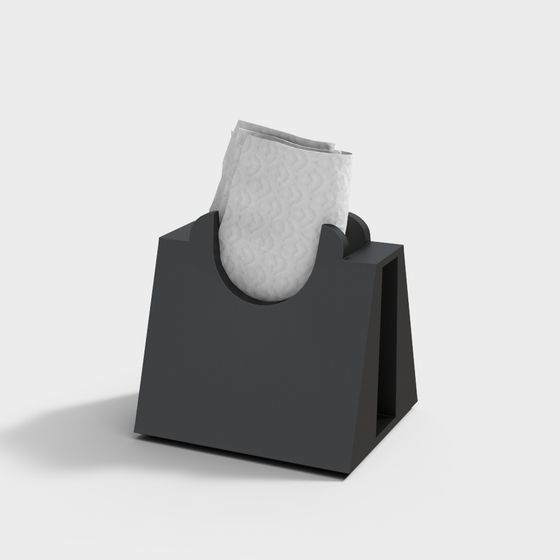 Modern Minimalist Tissue Box 3D model
